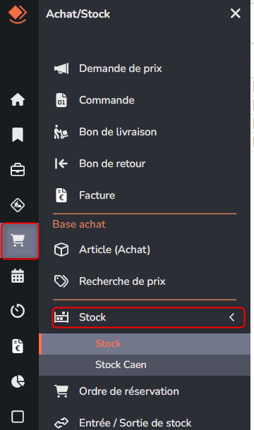 W000527 - Mise en place de la gestion de stock - Optim'BTP Web